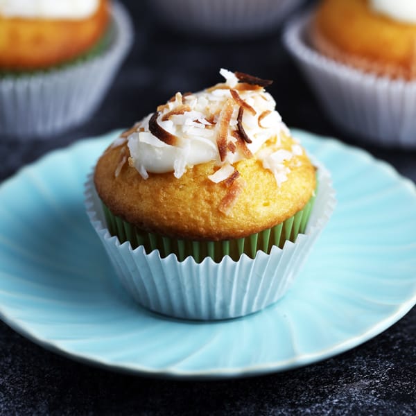 Ooey Gooey Coco Lopez Filled Cupcakes - Kitchen Wrangler | Melissa Guerra