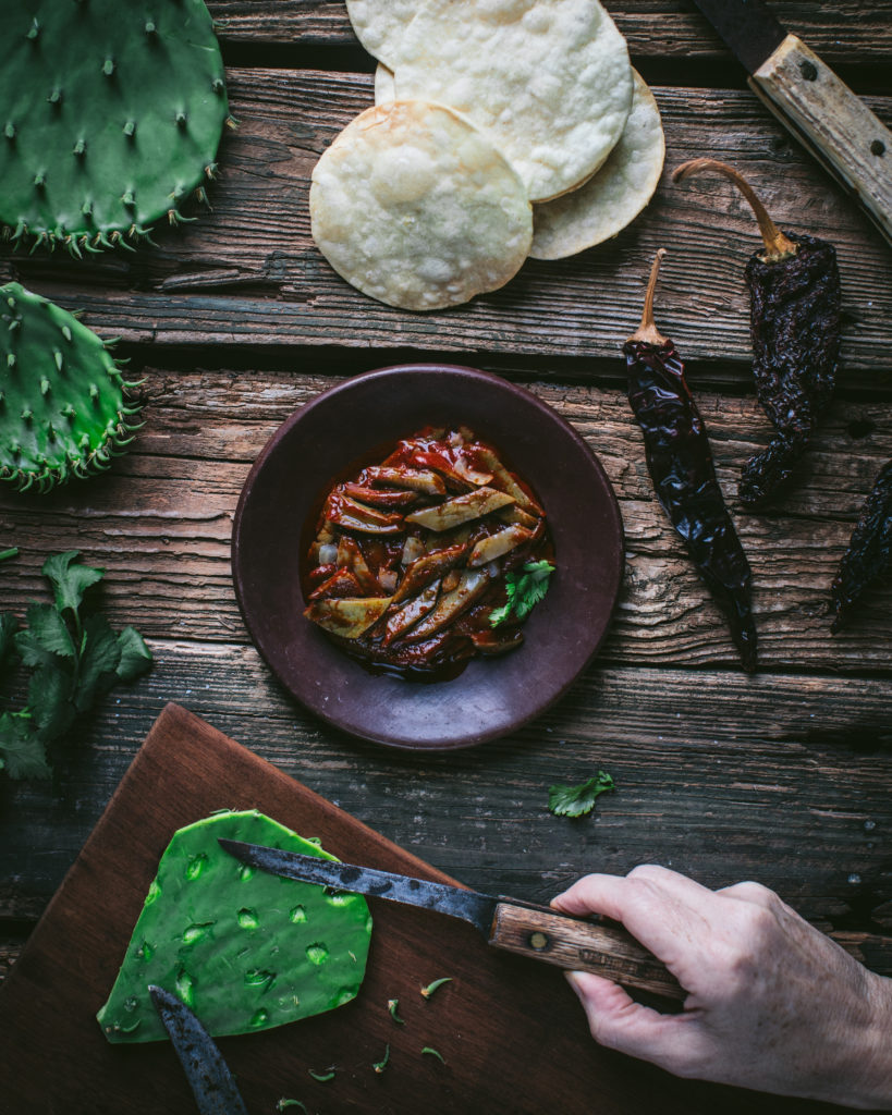 Nopalitos Enchilados - Kitchen Wrangler | Melissa Guerra