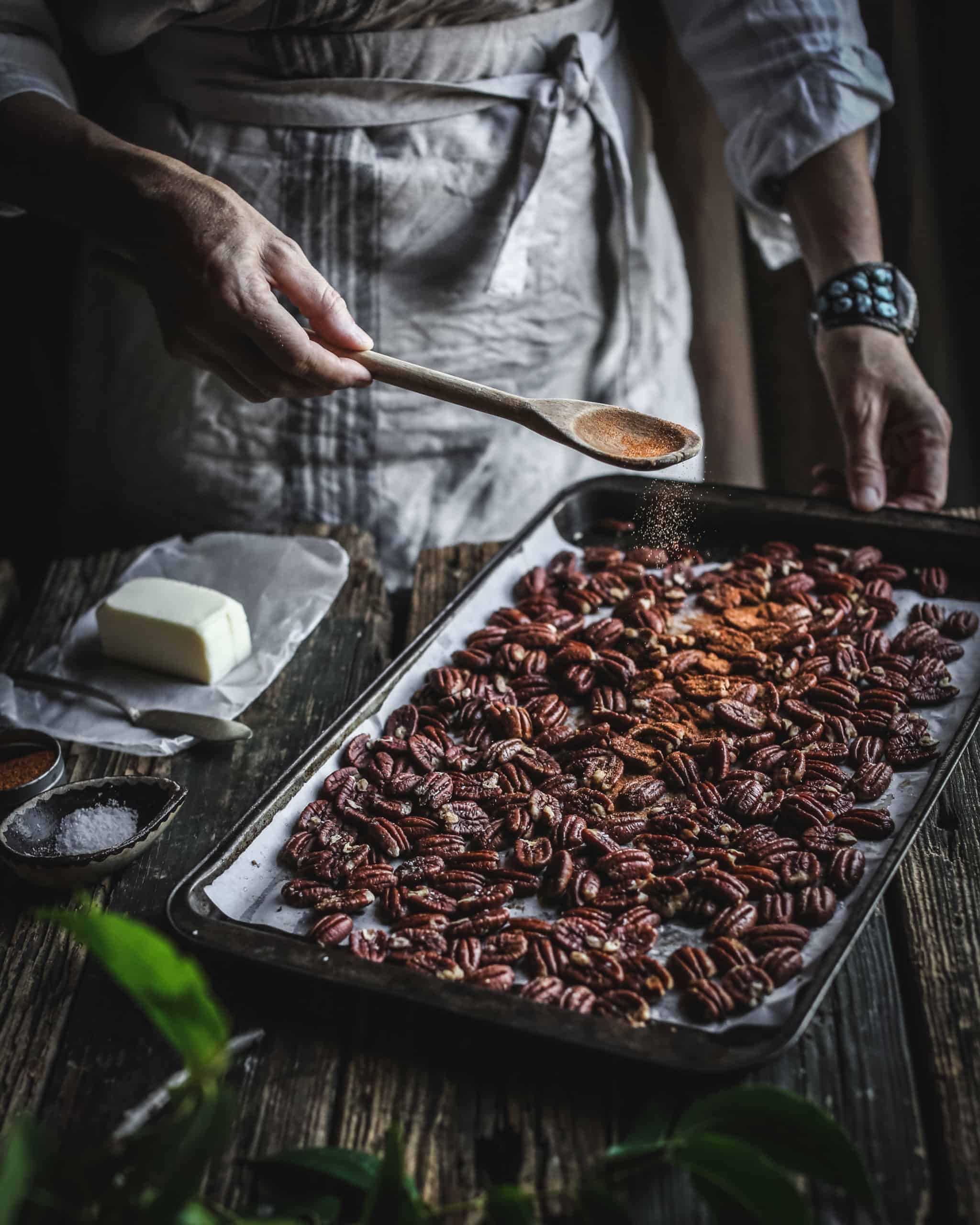 Slow Roasted Butter Pecans