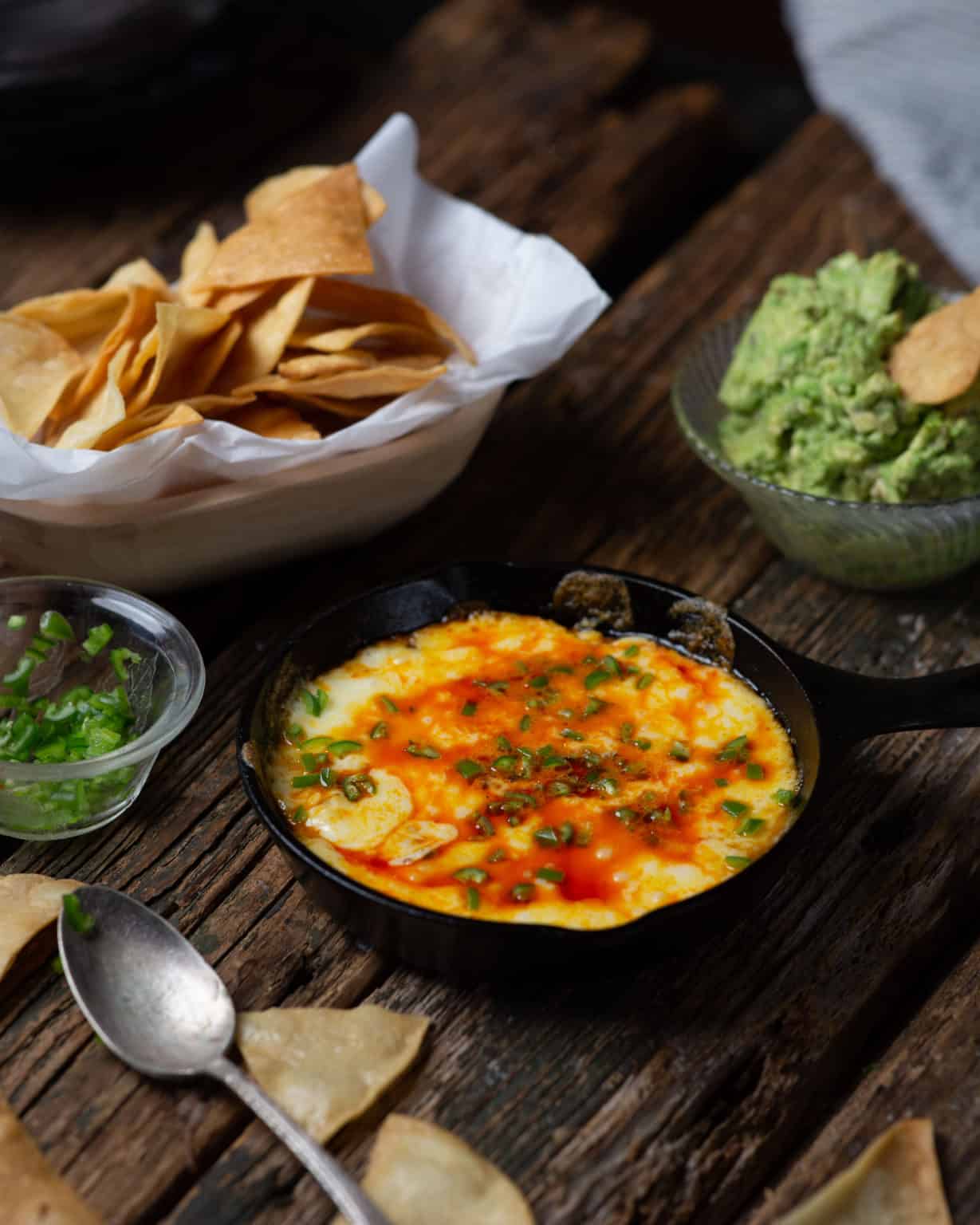 Choriqueso (Melted Cheese with Spicy Chorizo) - Kitchen Wrangler ...