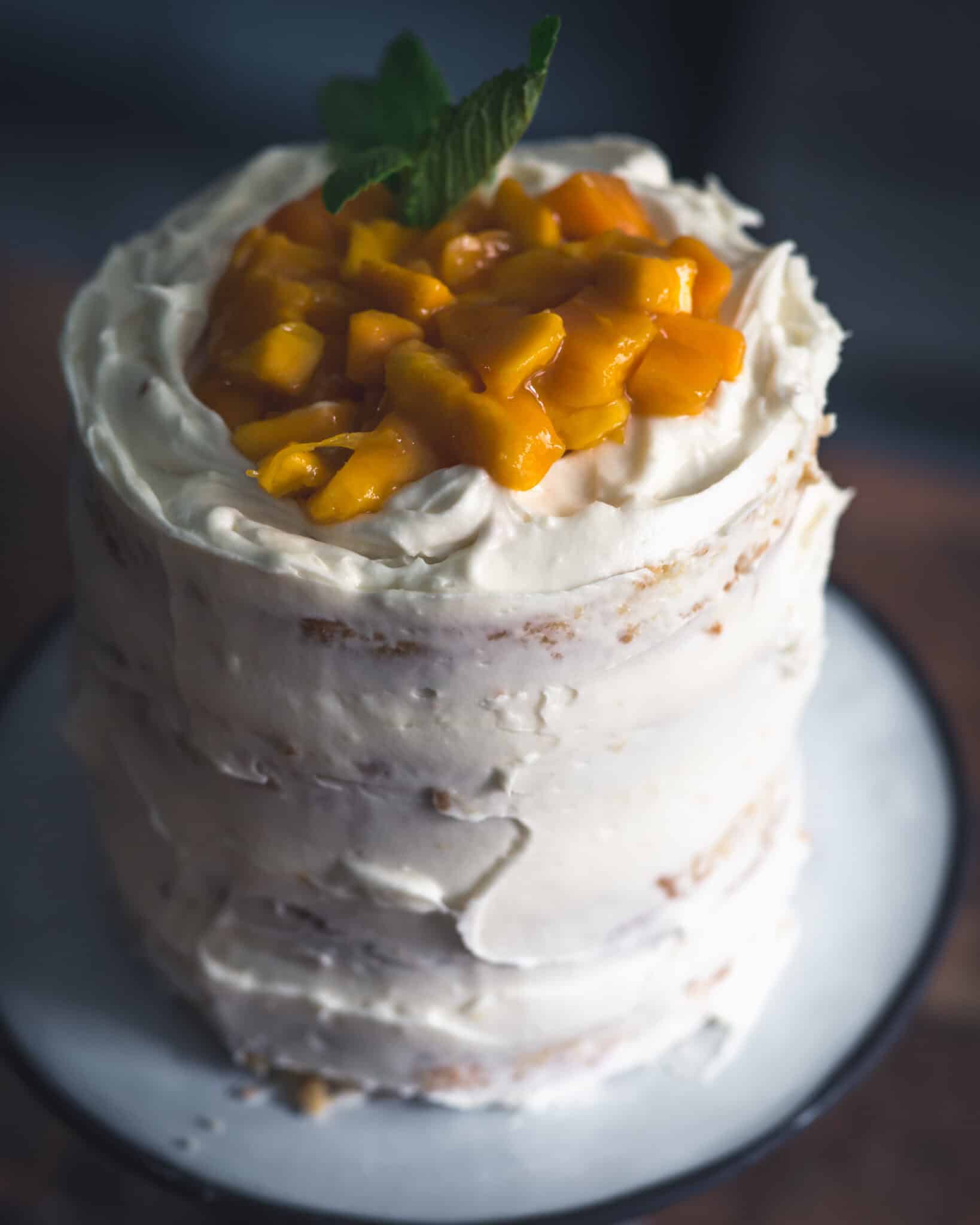 The Best Fresh Mango Cake - Kitchen Wrangler | Melissa Guerra