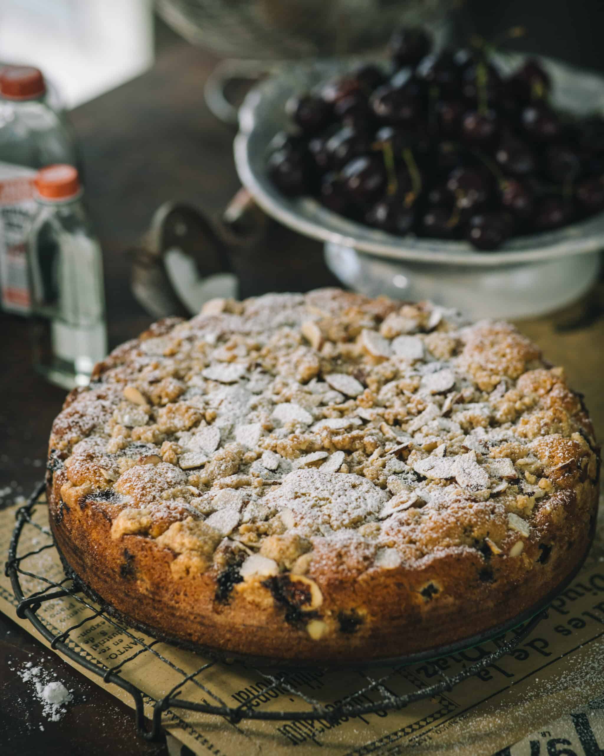 Summer Cherry Crunch Cake is my new fave - Kitchen Wrangler | Melissa ...