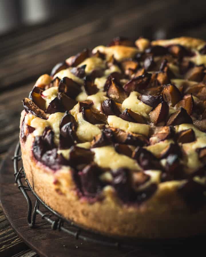 Fresh Plum Cheesecake is the best summer flavor - Kitchen Wrangler ...
