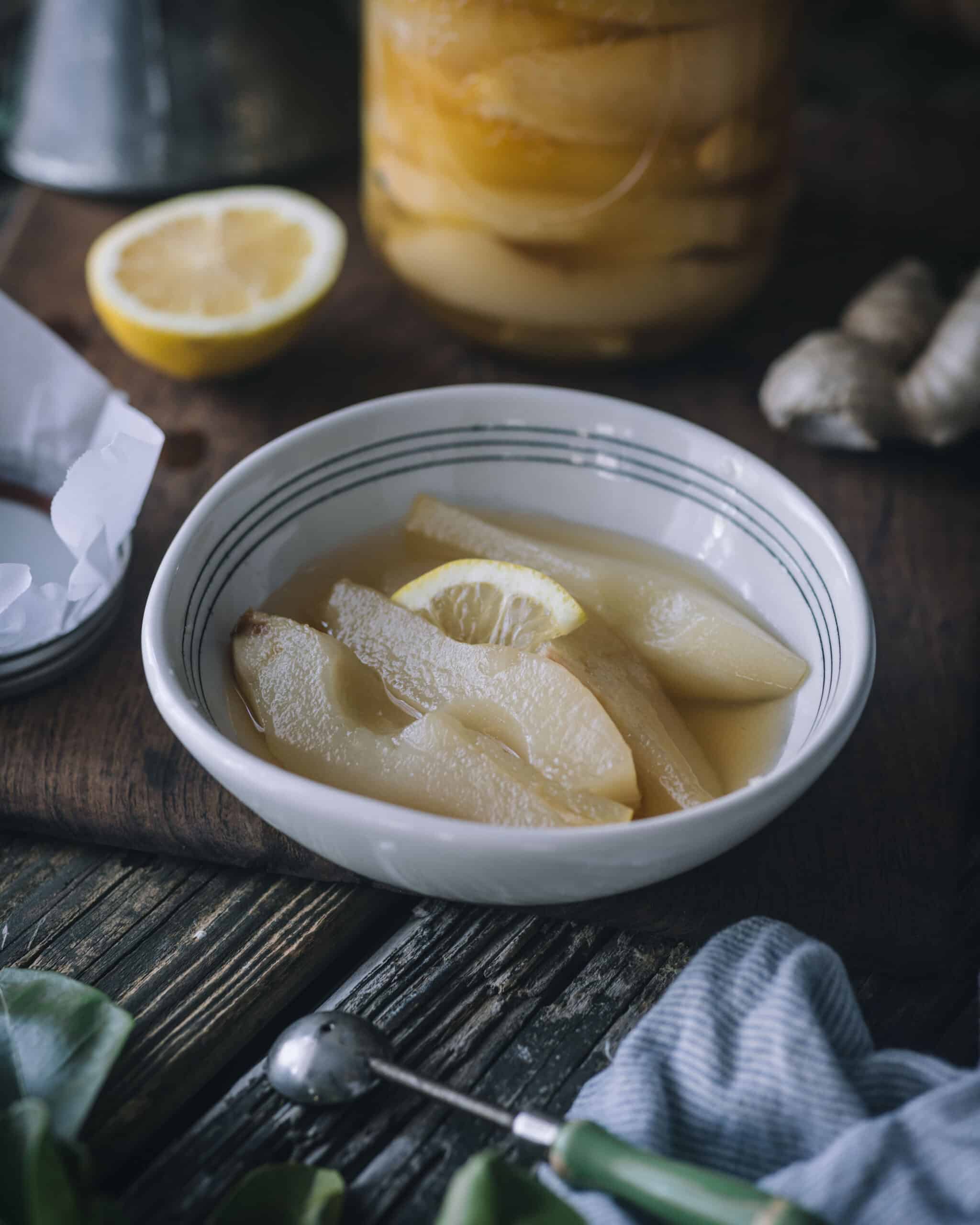 Honey Ginger Pears are a terrific Fridge Find - Kitchen Wrangler ...