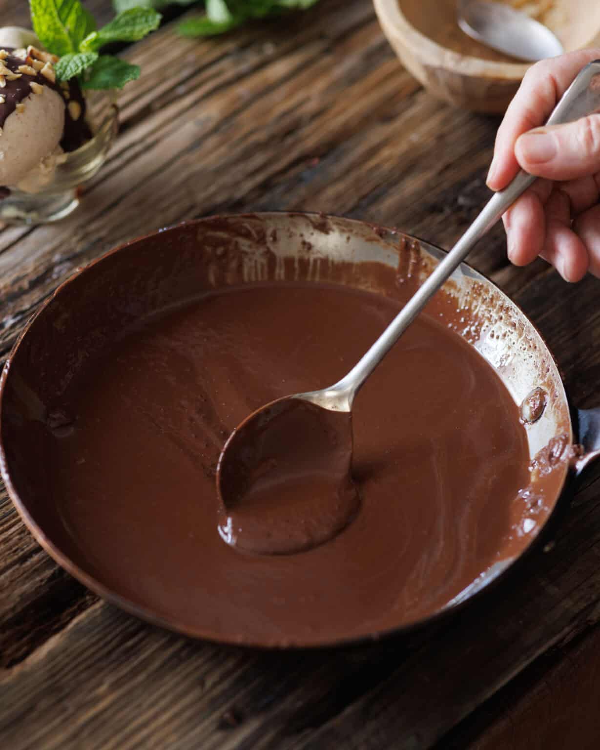 Chocolate Shell Topping for the best sundaes - Kitchen Wrangler ...
