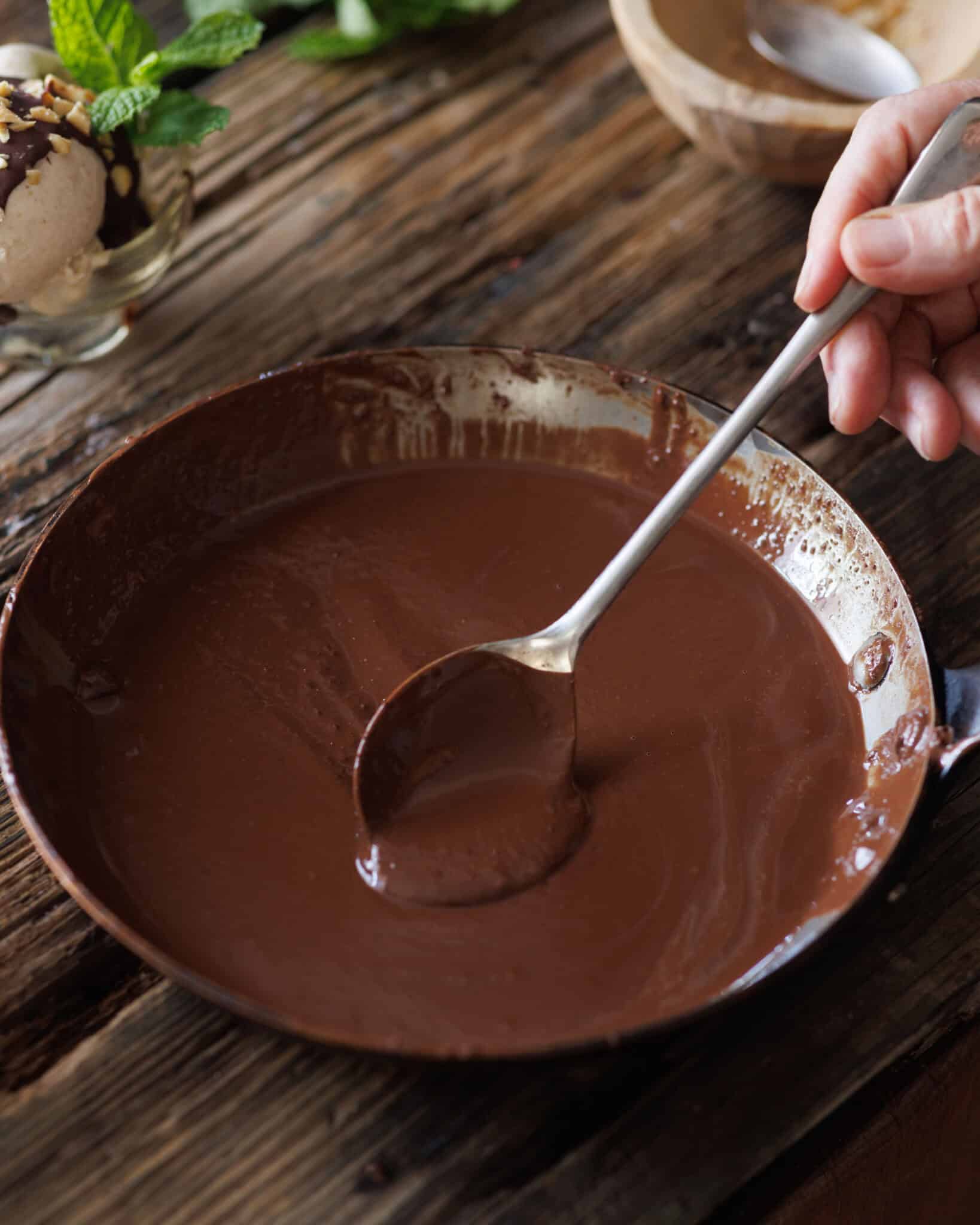 Chocolate Shell Topping for the best sundaes - Kitchen Wrangler ...