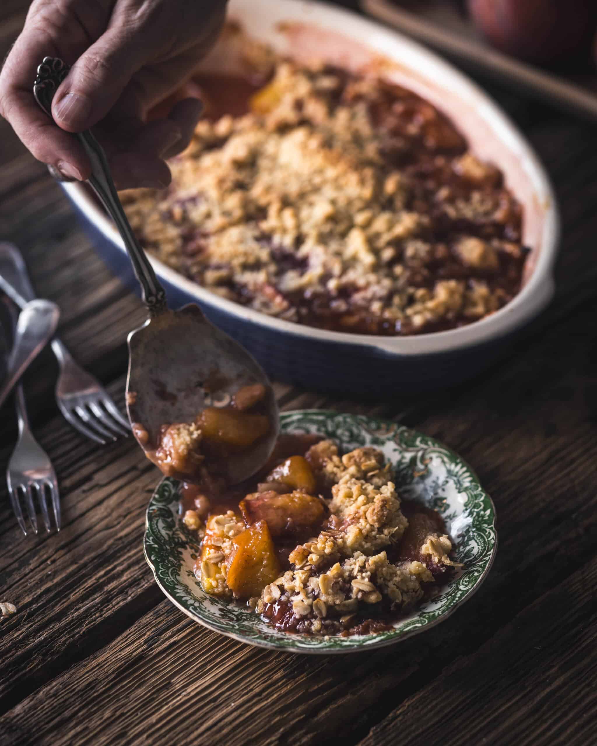 Summertime Fruit Crisp is an excellent dessert - Kitchen Wrangler ...